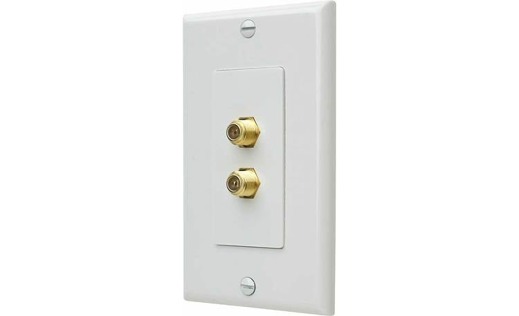 Niles® Audio 2-jack Wall Outlet for TV Cables (White) at Crutchfield