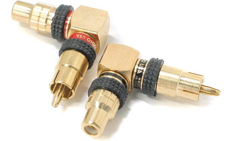 StreetWires Right-angle RCA Adapters (pair of long right-angle adapters ...