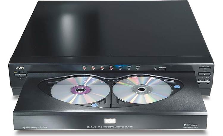 JVC XV-FA90BK 7-disc carousel DVD/CD/DVD-Audio changer with progressive ...