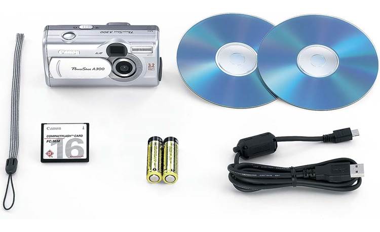 Canon PowerShot A300 3-megapixel digital camera at Crutchfield