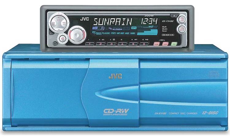 JVC Cassette/CD Package KS-FX490 Cassette ReceiverCH-X1100 12-disc CD ...