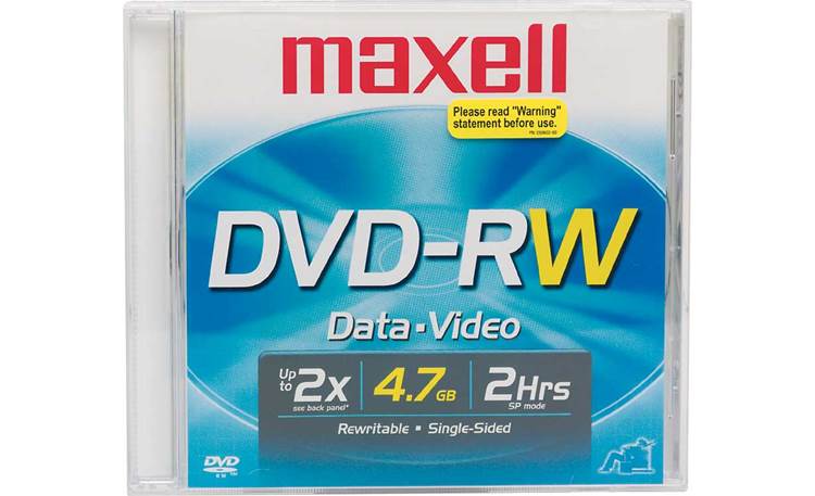 Maxell DVD-RW 4.7GB 4.7GB single-sided DVD-RW, 2X compatible at Crutchfield
