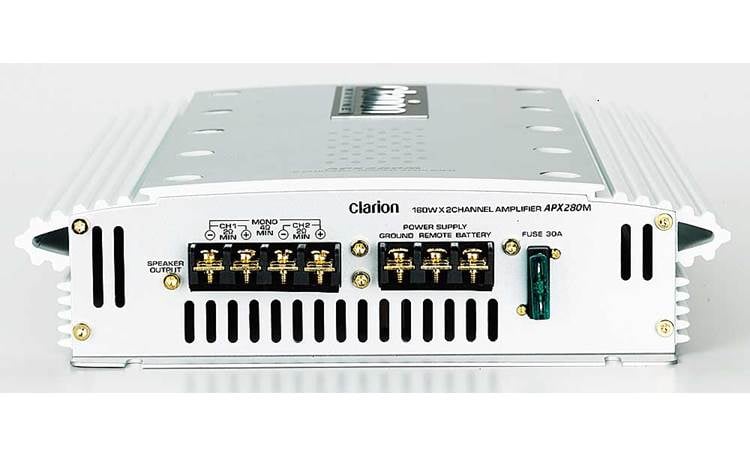 Clarion APX280M 80W x 2 marine amplifier at Crutchfield