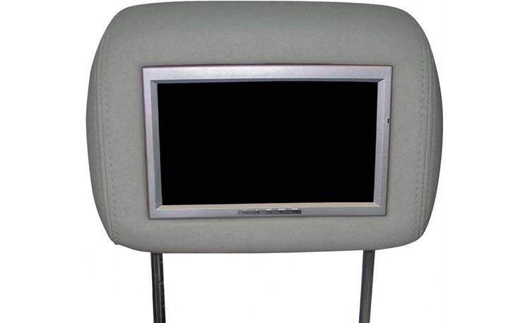 Vizualogic Video Headrests Package (Dove Gray) Two leather headrests with built-in 7" color ...