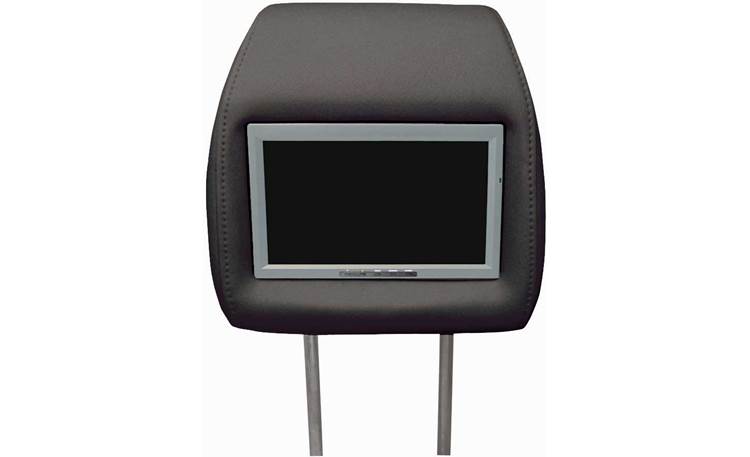Vizualogic Video Headrests Package Two black leather headrests with built-in 7" color screens ...