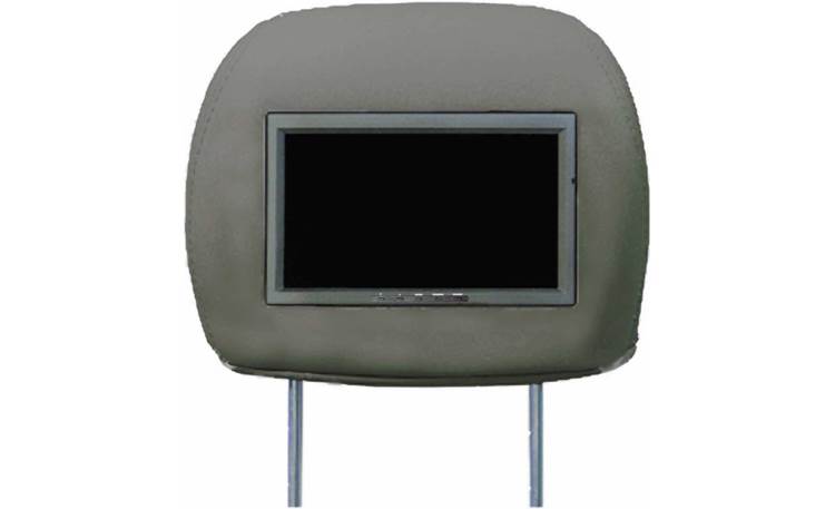 Vizualogic Video Headrests Package (Pewter) Two pewter leather headrests with built-in 7" color ...
