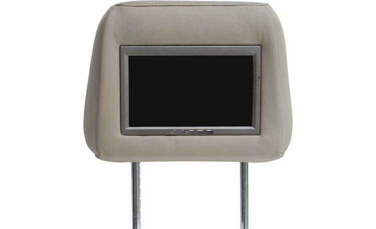 Vizualogic Video Headrests Package (Black) Two black leather headrests ...