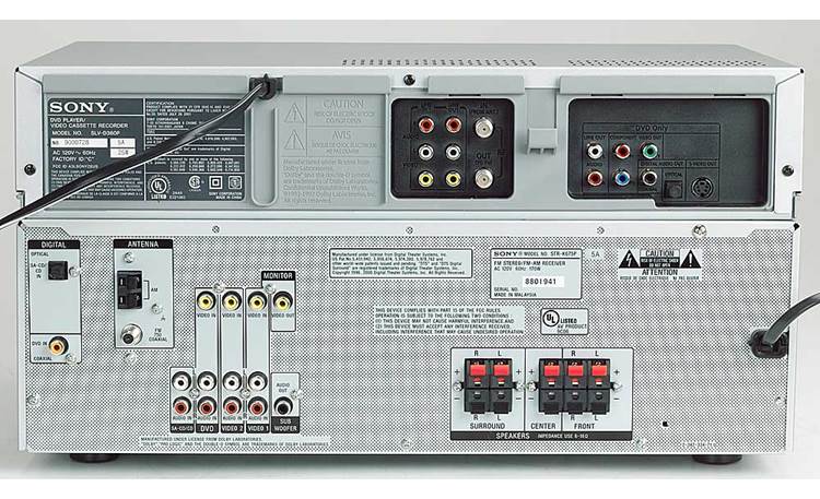 Sony HT-V3000DP DVD/VCR home theater system at Crutchfield