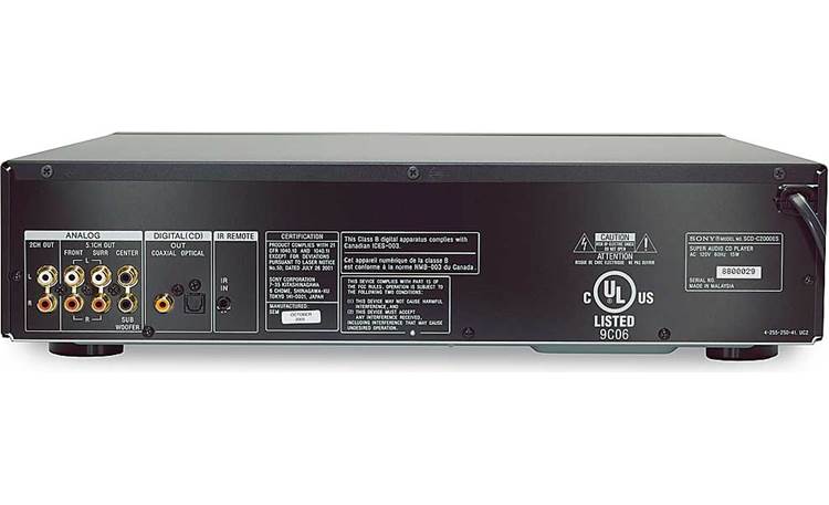 Sony ES SCD-C2000ES (Black) 5-disc CD/Super Audio CD changer at Crutchfield