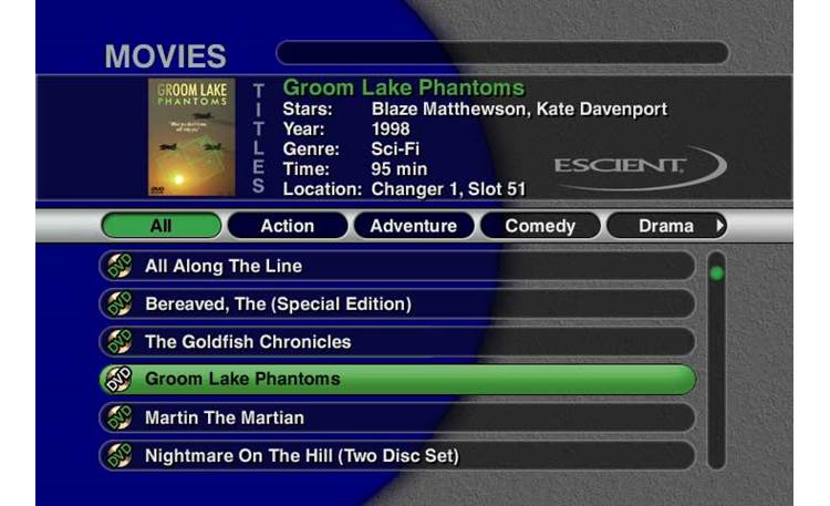 Escient FireBall™ DVDM-100 DVD/CD manager and digital music player at ...