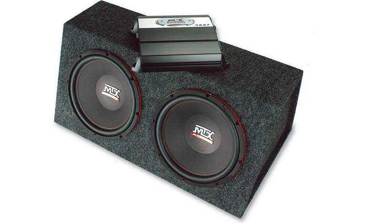 MTX Bass Package MXA3002 2-channel amplifier RT12X2A dual 12" subwoofer ...