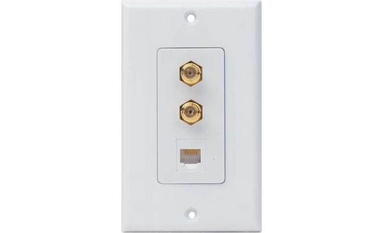 Niles® Audio 3-jack Wall Outlet for TV and Phone Cables at Crutchfield