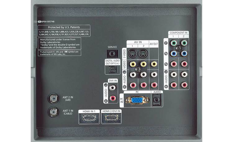 Samsung HL-S4666W 46" high-definition rear-projection DLP TV at Crutchfield
