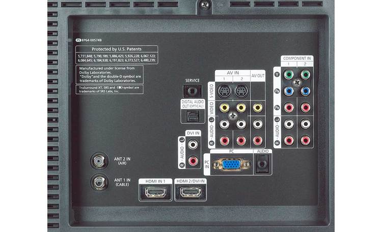 Samsung HL-S6186W 61" high-definition rear-projection DLP TV at Crutchfield