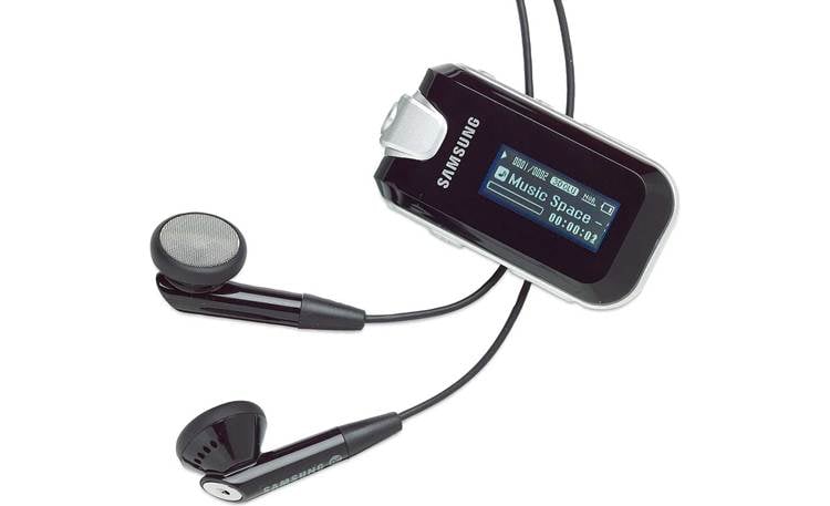 Samsung YP-F2JX (Black) 512MB portable MP3/WMA player with FM tuner at Crutchfield