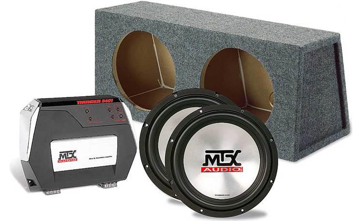 MTX Bass Package Thunder3401 mono amplifier Two Thunder5500 10 ...