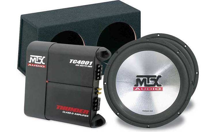 MTX Bass Package Thunder TC4001 mono amplifier Two Thunder4500 12 ...
