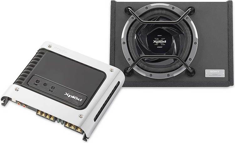 Sony Slim Series Bass Package XM-1S mono amplifier XS-LB10S enclosure ...