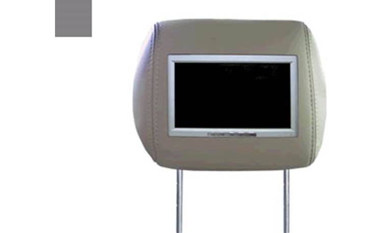Vizualogic Video Headrests Package (Light Gray) Two leather headrests with built-in 7" color ...