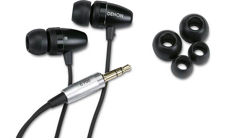 Denon AH-C700 (Black) Portable earbud headphones (Black) at Crutchfield