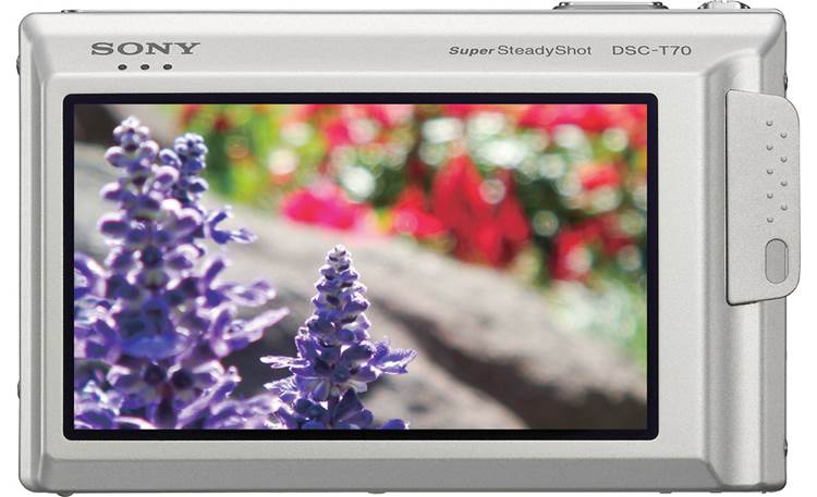 Sony Cyber-shot DSC-T70 (Silver) 8.1-megapixel digital camera with 3X optical zoom at Crutchfield