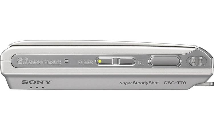Sony Cyber-shot DSC-T70 (Silver) 8.1-megapixel digital camera with 3X optical zoom at Crutchfield