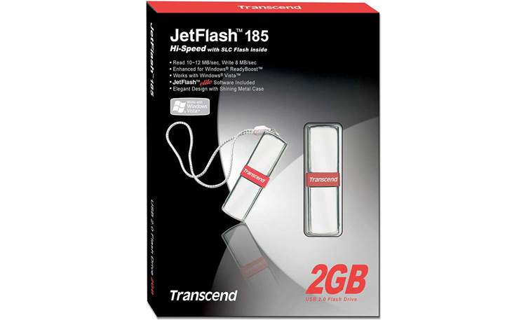 Transcend JetFlash™ 185 (2GB) USB flash memory drive at Crutchfield