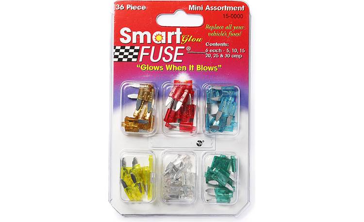 Littelfuse Smart Glow Blade-style Fuses Assorted multi-pack (36-count ...