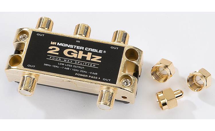 Monster Cable 4-way RF splitter at Crutchfield