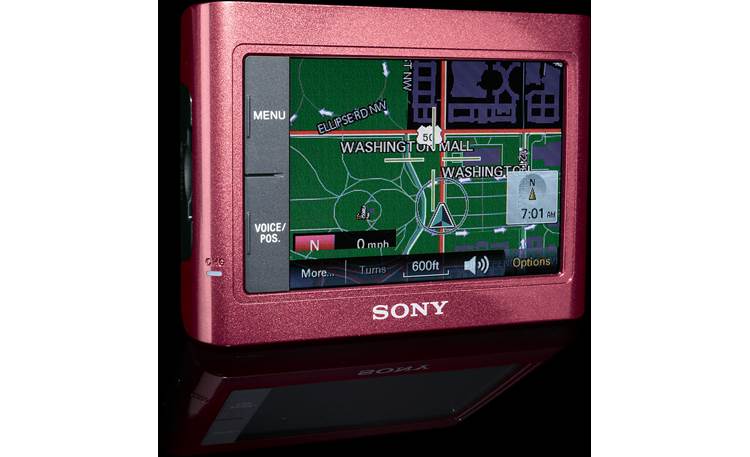 Sony Nav-U NVU-44 (Red) Portable car navigator with 3.5" screen at ...