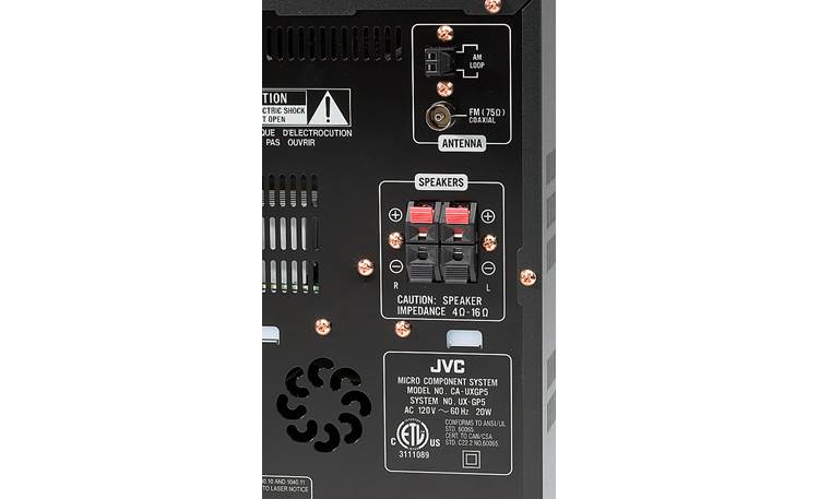 JVC UX-GP5 Micro system with flipdown iPod® dock at Crutchfield