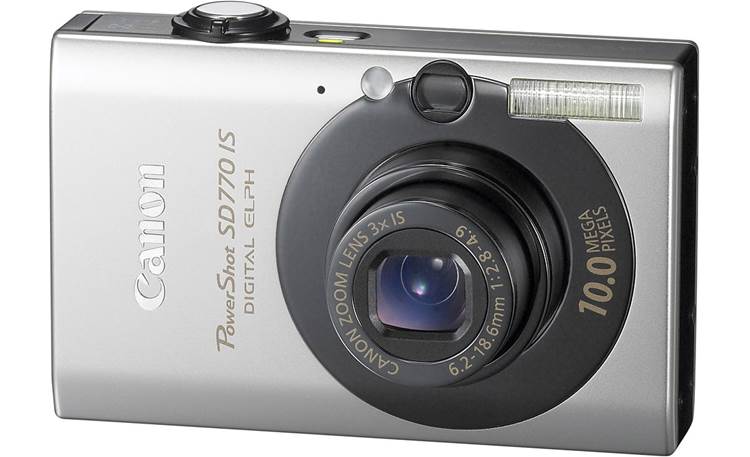 Canon PowerShot SD770 IS (Black/Silver) 10-megapixel digital camera ...