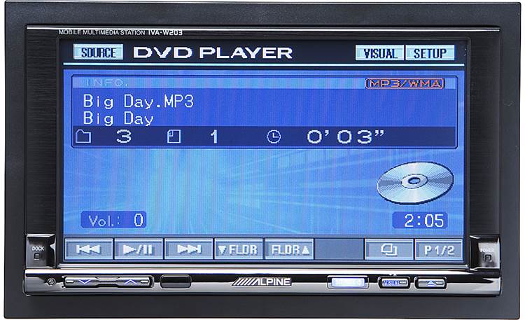 Alpine iVA-W203 DVD receiver at Crutchfield