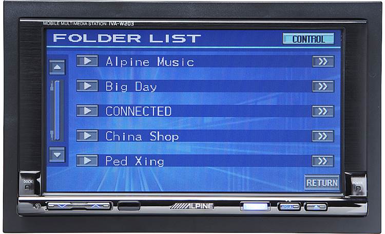 Alpine iVA-W203 DVD receiver at Crutchfield