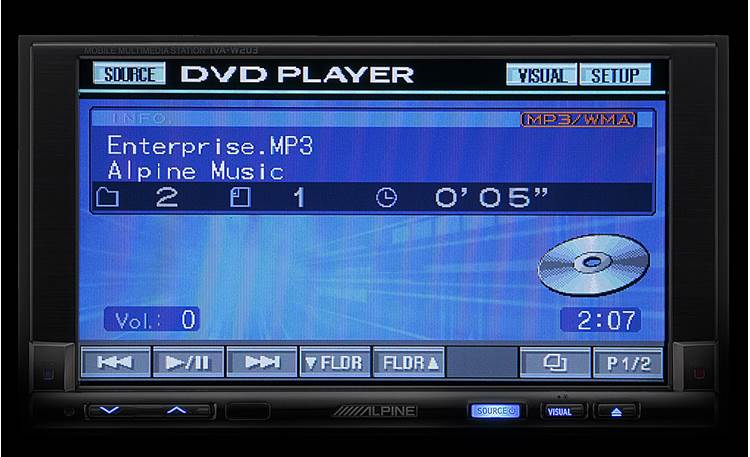 Alpine iVA-W203 DVD receiver at Crutchfield