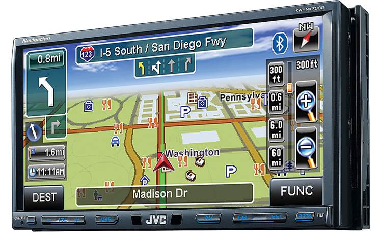 JVC KW-NX7000BT Navigation receiver at Crutchfield