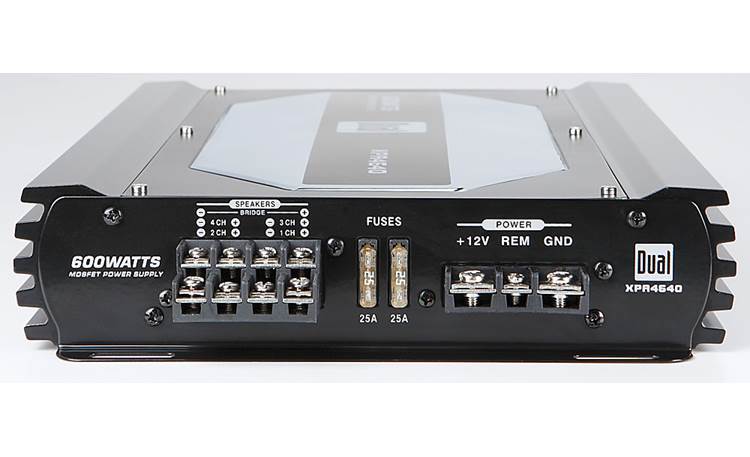 Dual XPA4640 4-channel car amplifier — 50 watts RMS x 4 at Crutchfield