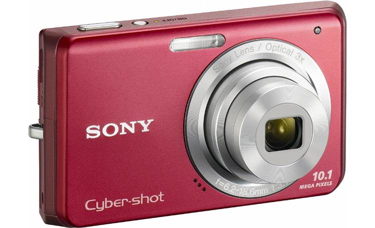 Sony DSCW180 Digital Camera- Red 10MP, 3X, 2.7" at Crutchfield