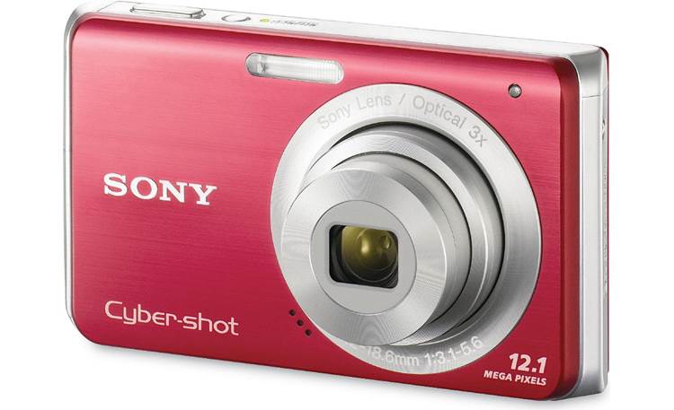 Sony DSCW190 Digital Camera- Red 12MP, 3X, 2.7" at Crutchfield
