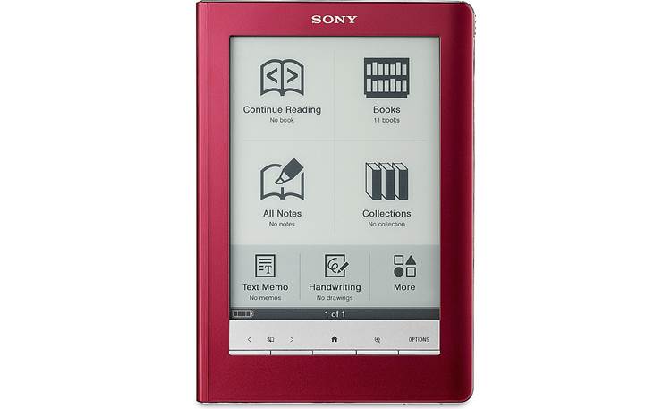 Sony PRS600 Reader Touch Edition™ (Red) Portable eBook reader with 6 ...