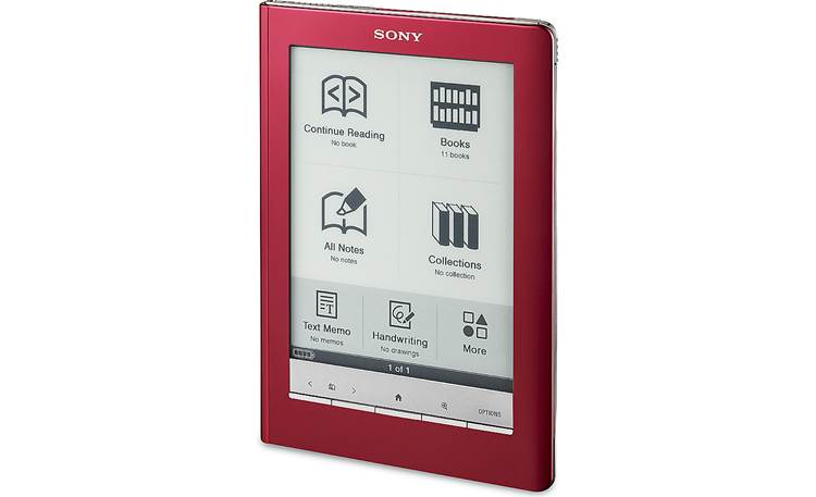 Sony PRS600 Reader Touch Edition™ (Red) Portable eBook reader with 6 ...