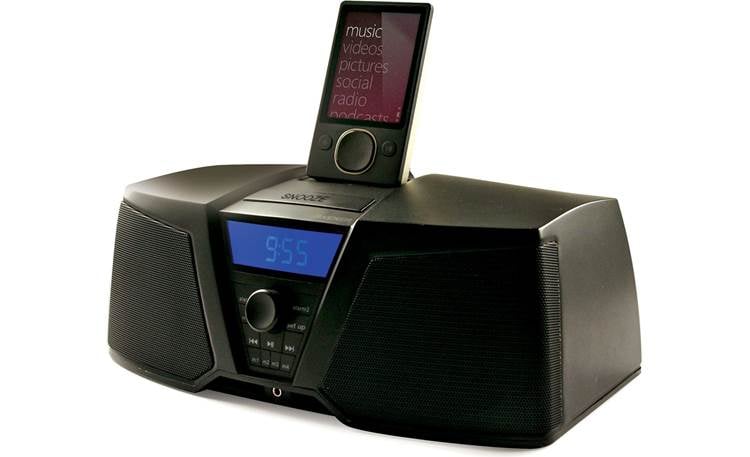 Kicker ZK150 AM/FM clock radio with Zune™ dock at Crutchfield