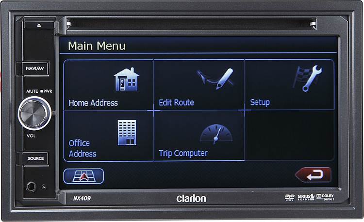 Clarion NX409 Navigation receiver at Crutchfield