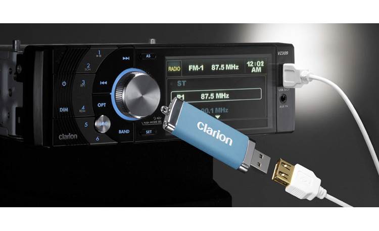 Clarion VZ309 DVD receiver at Crutchfield