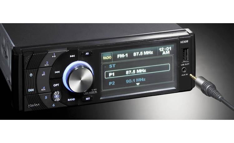 Clarion VZ309 DVD receiver at Crutchfield