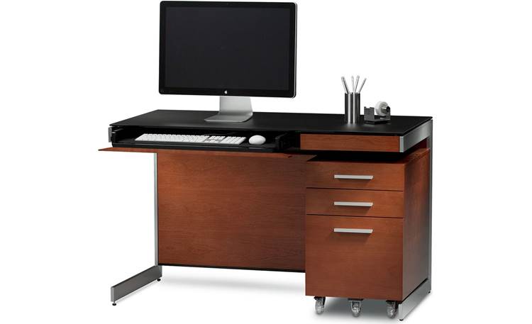 BDI Sequel 6003 Compact Desk (Natural Cherry) 47-1/2"-wide desk with ...