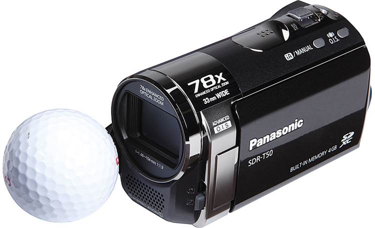 Panasonic SDR-T50K Standard-definition camcorder with 78X optical zoom ...