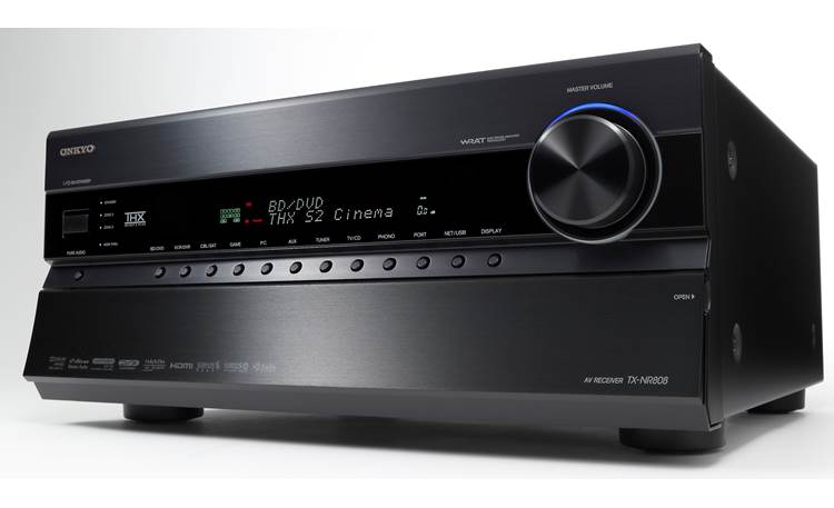 Onkyo TX-NR808 Home theater receiver with 3D-ready HDMI switching ...