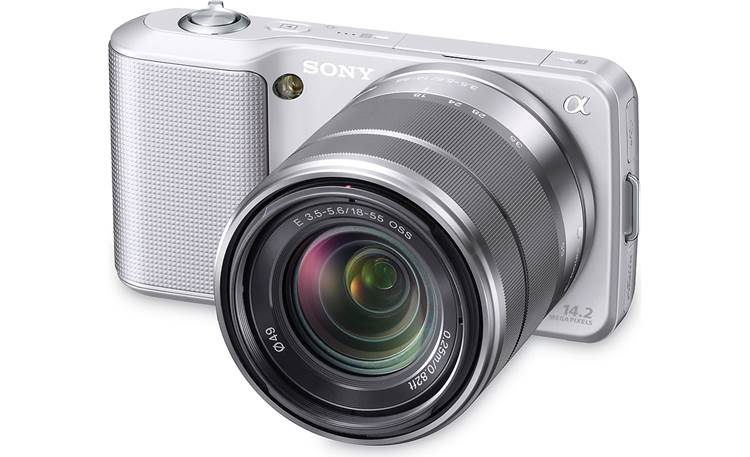 Sony NEX-3K (Silver) 14-megapixel digital camera with 18-55mm zoom lens ...