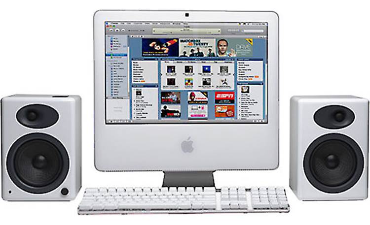 Audioengine 5 (A5) (White) Premium powered bookshelf speakers at ...